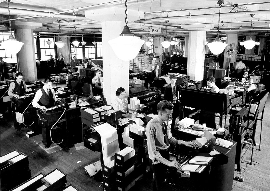 Social Security Online History Pages: Scene in early operations